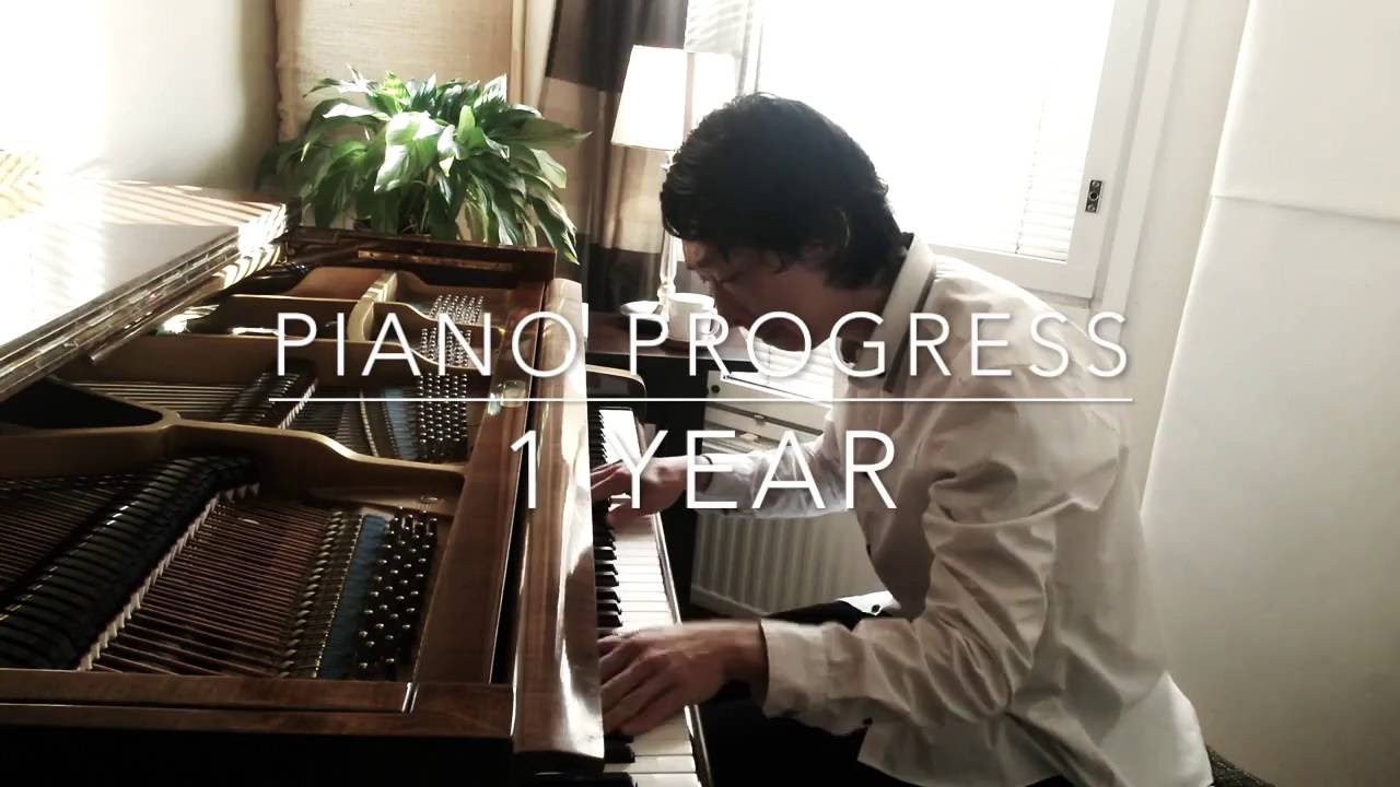 PIANO PROGRESS 1 YEAR - YouTube