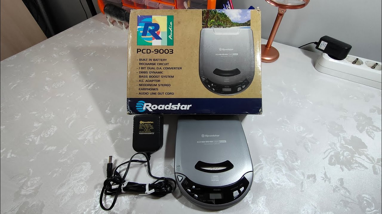 Roadstar PCD-9003/GY Portable Slim Size CD Player - YouTube