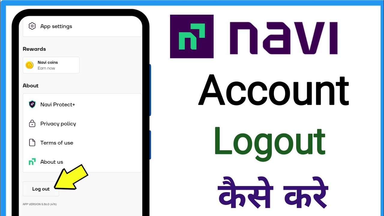 navi app me logout kaise kare | how to logout from navi app - YouTube