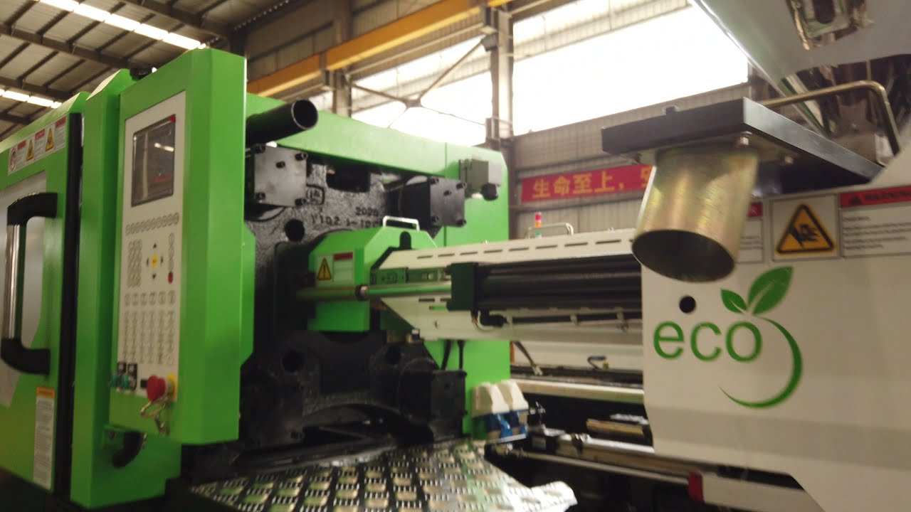 130 Ton Injection Molding Machine - YouTube