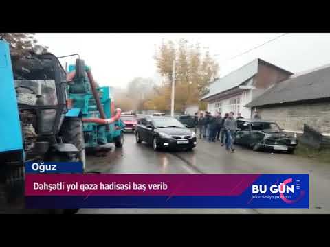 Oğuz qəza 1 ölüm