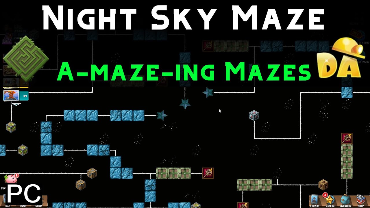 Night Sky Maze | A-Maze-Ing Mazes #7 (PC) | Diggy's Adventure - YouTube
