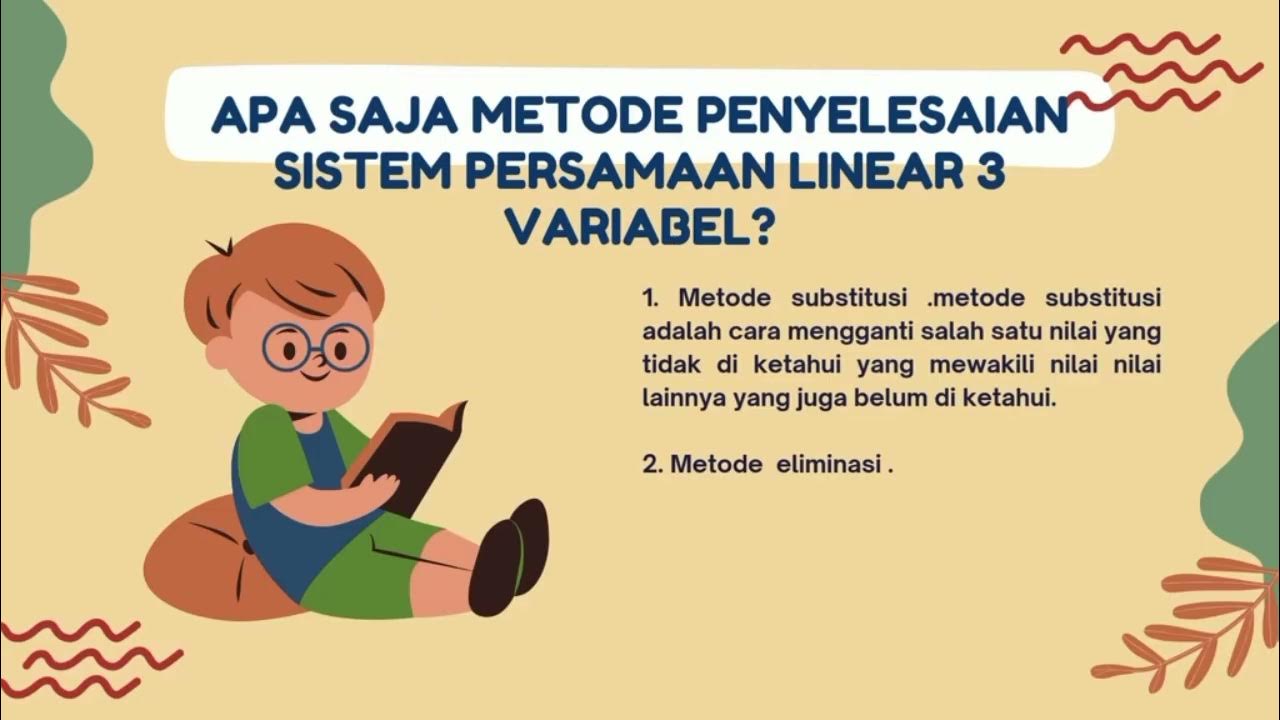 tugas sistem persamaan linear 3 variabel yang di beri oleh ibu guru ANI FITRIANI S.P.D . - YouTube