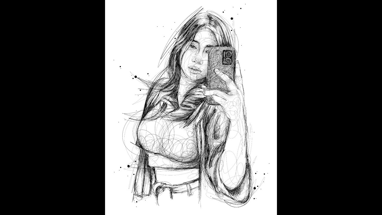 Speed drawing Scribble art for endorsement - YouTube