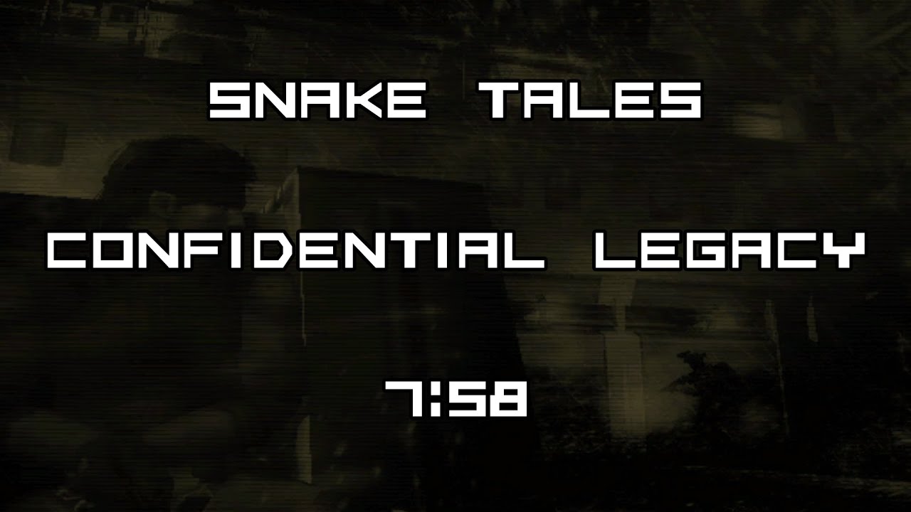 MGS2 Substance - Snake Tales, Confidential Legacy - 7:58 - YouTube