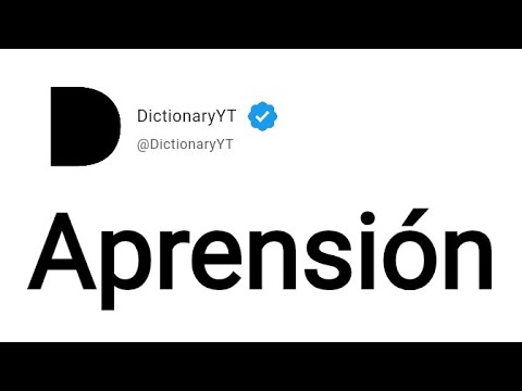 Aprensión Meaning in English - YouTube