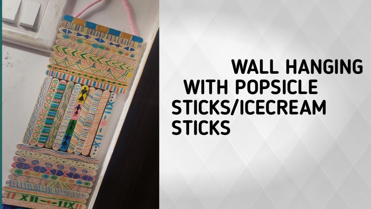 Craft with Popsicle sticks. Wall hanging @CraftToInspire - YouTube