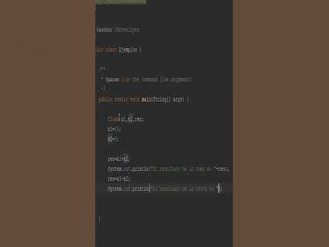 😦💻 Java desde cero, como hacer operaciones básicas en Java #shorts #pseint #java #programacion ...