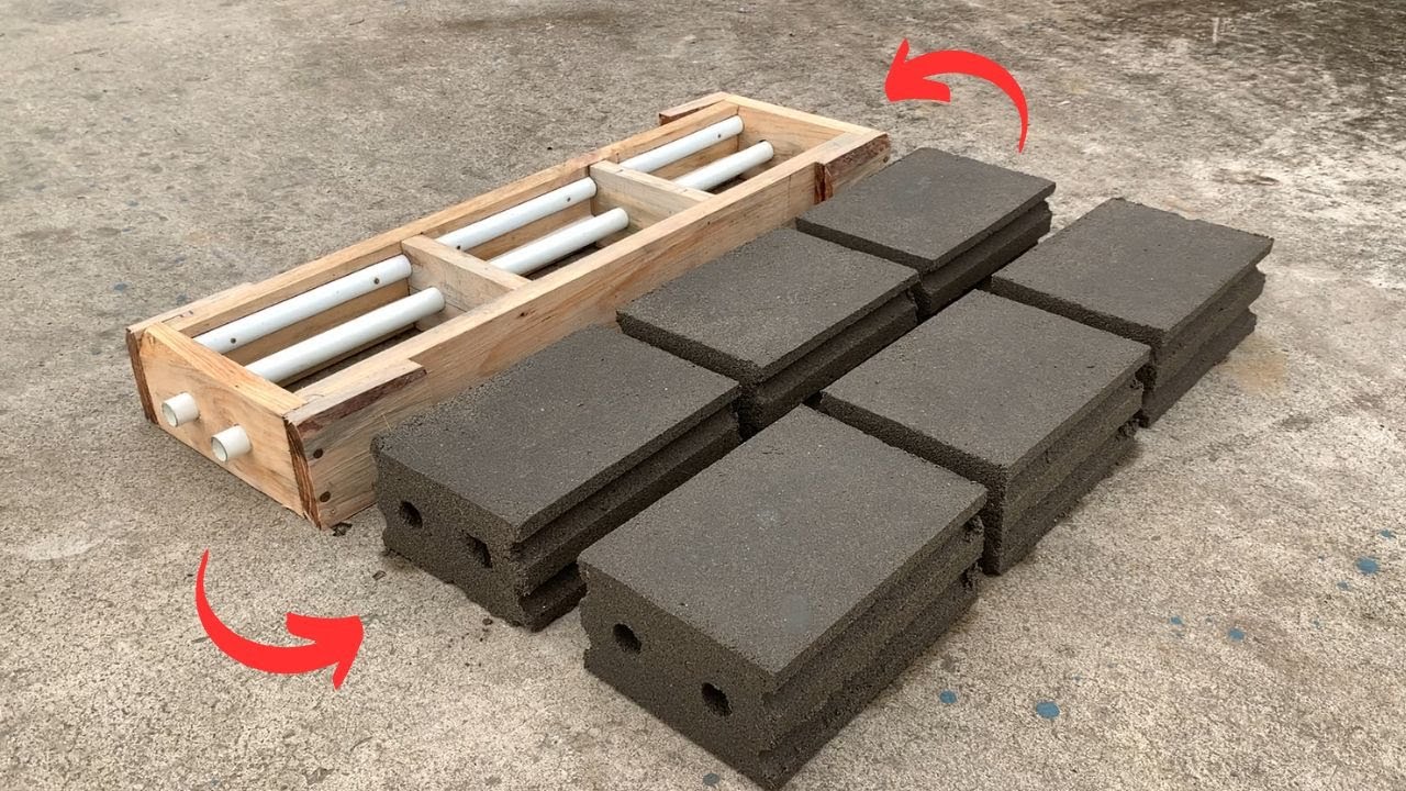 DIY - Cement Craft Tips // Process of making wooden molds and casting 3 ...