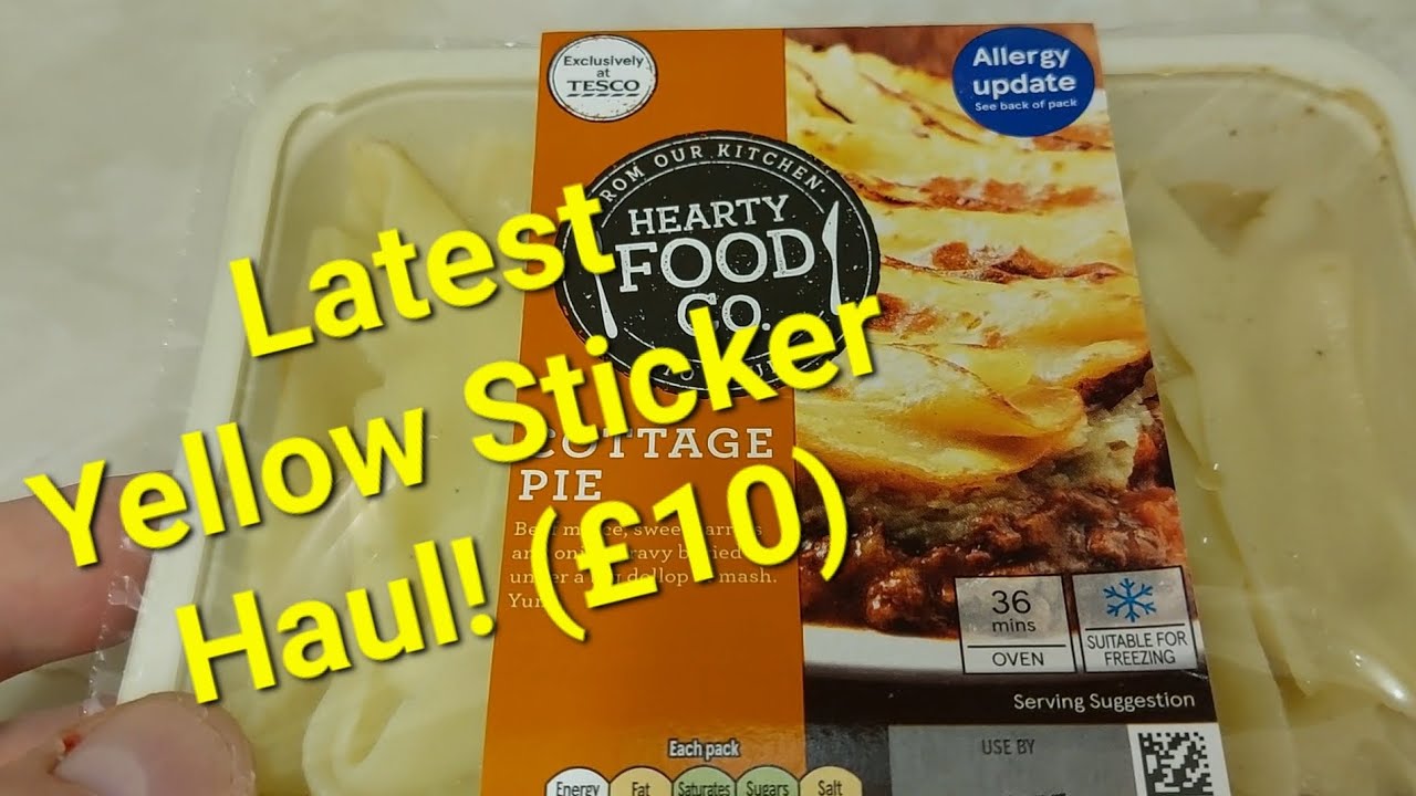 My Latest Yellow Sticker Haul - All for £10. - YouTube