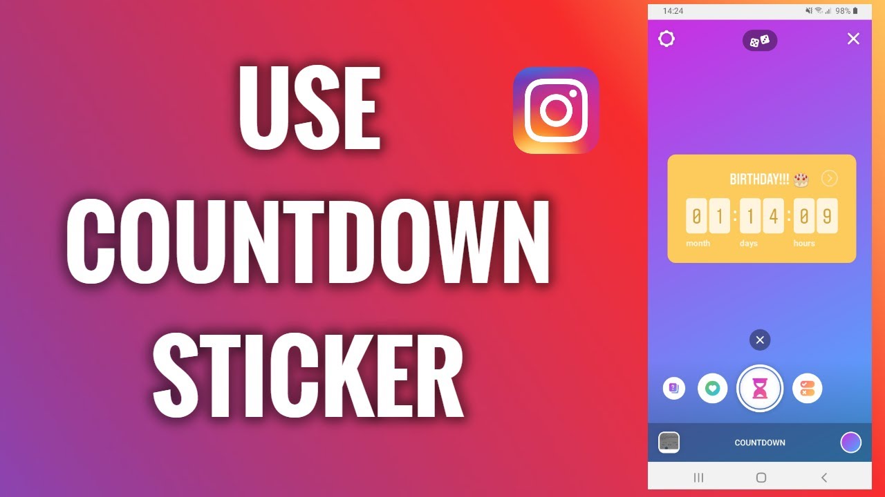How To Use The Instagram Story Countdown Sticker - YouTube