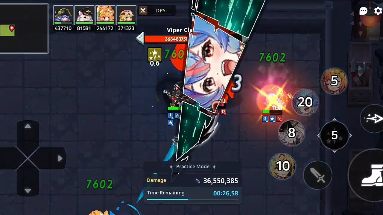 Guardian Tales - Basic Ranged vs Viper Clan Leader Lv100 (Guild Raid) - YouTube