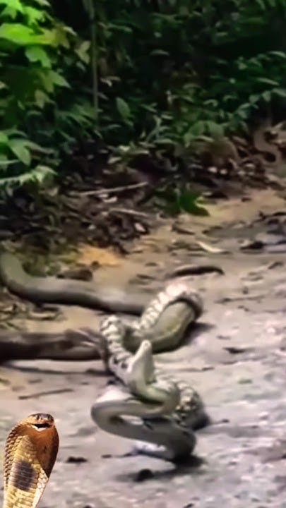cobra vs python fight - YouTube