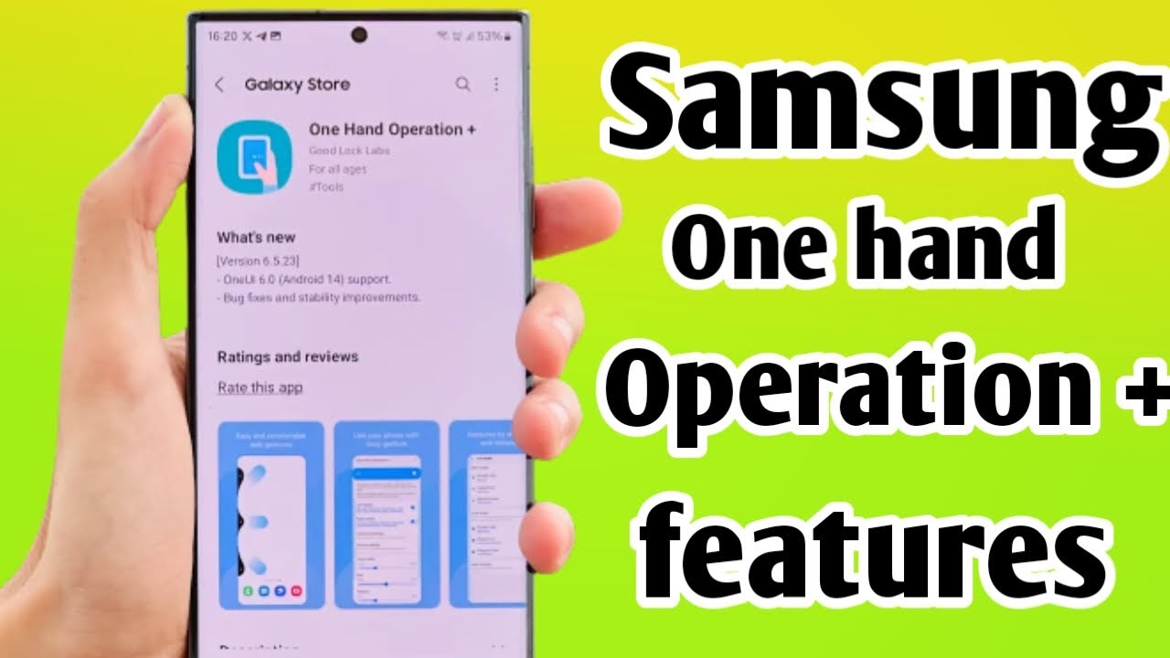 Samsung One hand operation + features 2024 🔥 | Good lock one hand ...