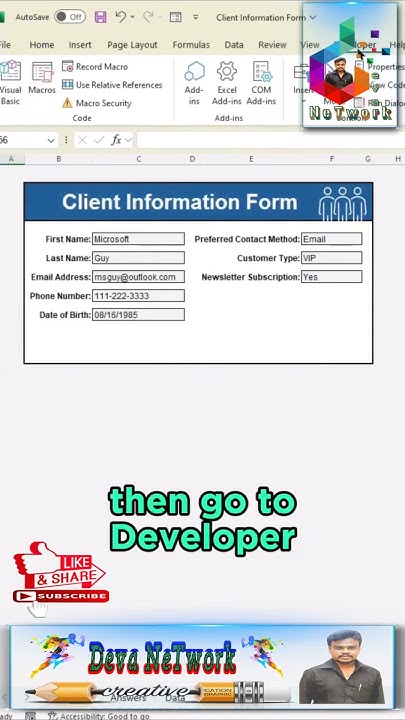 Excel forms made easy 118 - YouTube
