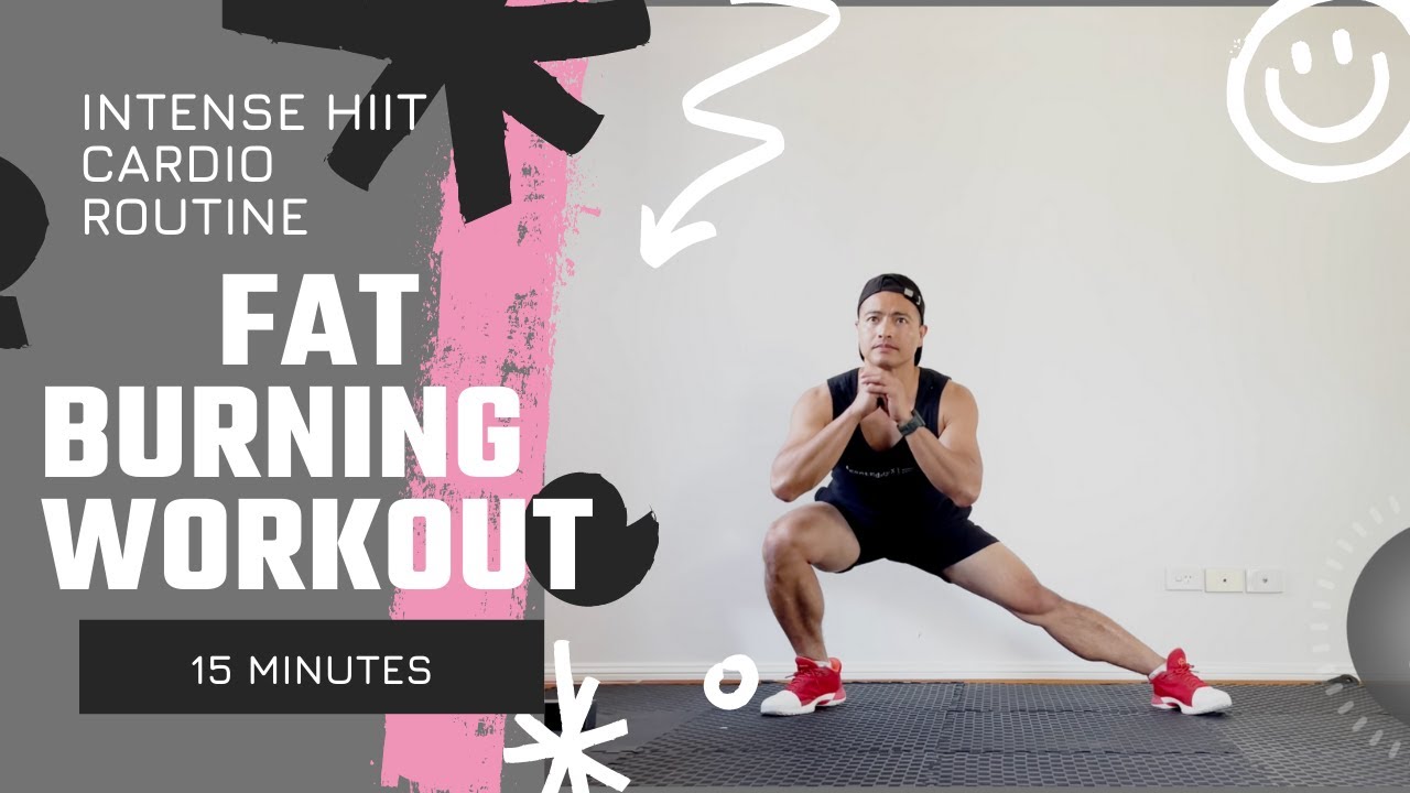 INTENSE 15 Minute FAT Burning Cardio HIIT Workout // No Equipment ...