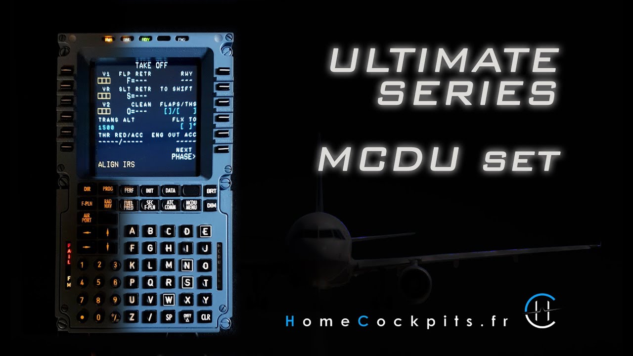 Dual A320 MCDU set by Homecockpits.fr! - YouTube