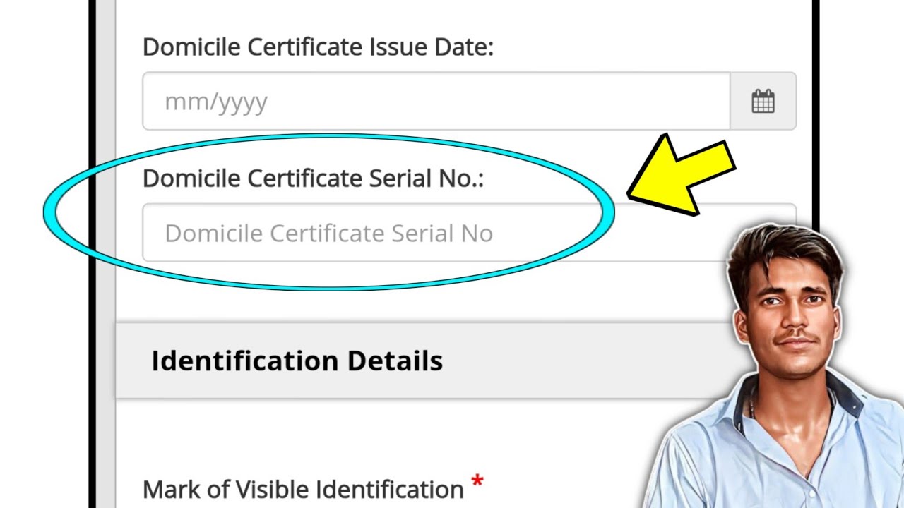 Domicile certificate serial number kya hai | Domicile certificate ...
