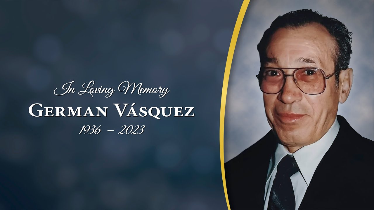German Alicdes Vasquez Funeral Service - YouTube