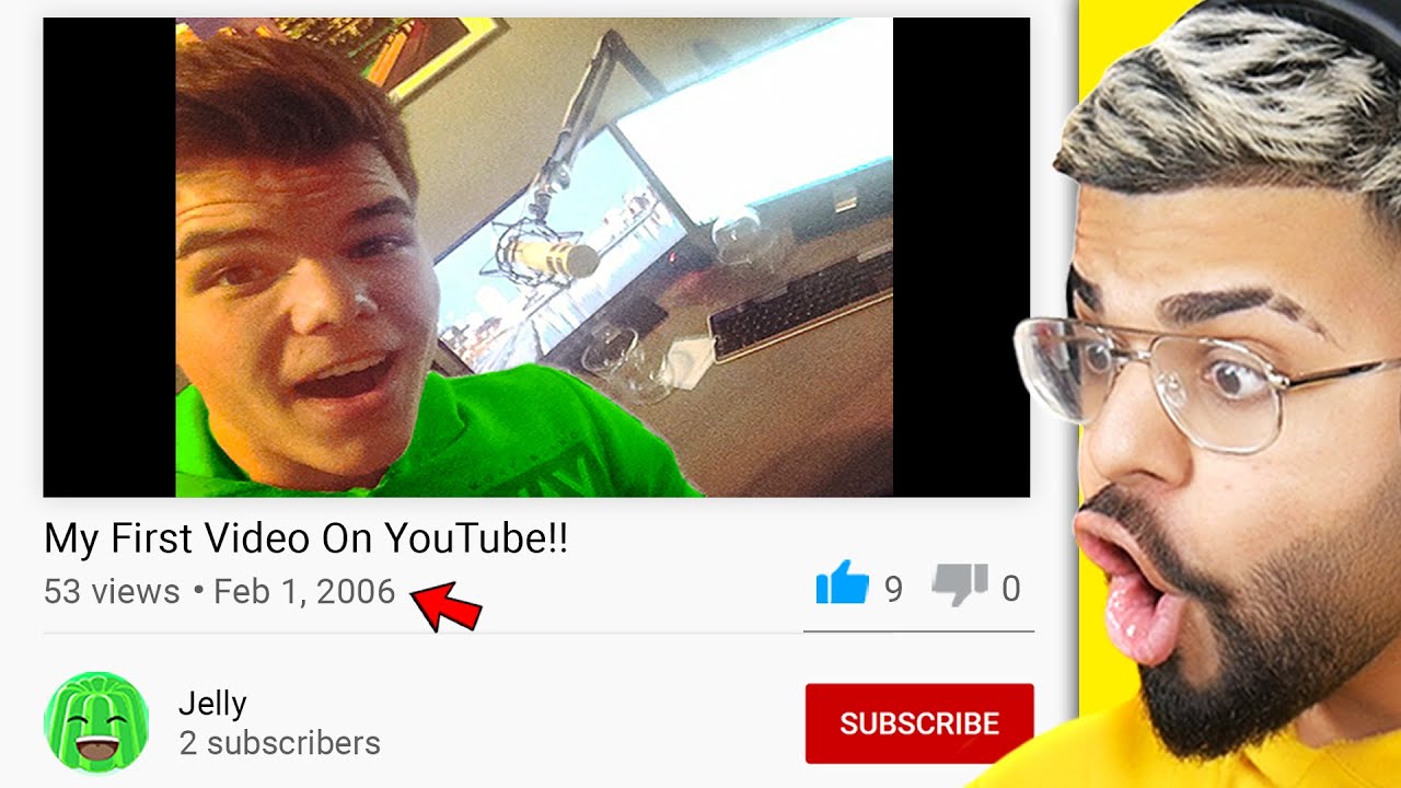 YOUTUBERS FIRST EVER VIDEOS.. (Jelly, Slogo, Kwebbelkop) - YouTube
