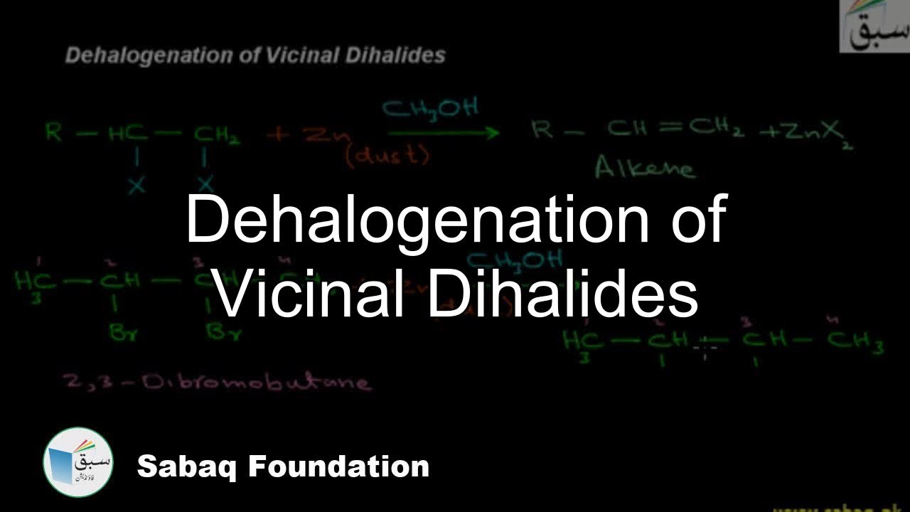 Dehalogenation of Vicinal Dihalides, Chemistry Lecture | Sabaq.pk - YouTube