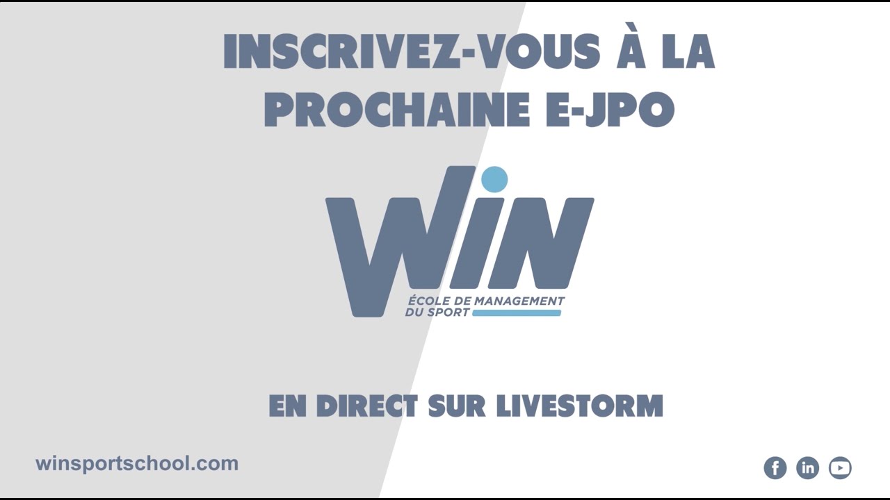 Découvre WIN Sport School en participant nos Journées Portes Ouvertes ...