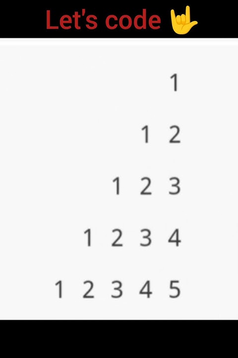 C program to print Number pattern | C programming | Pattern examples | Let's code 🤟 | # shorts ...