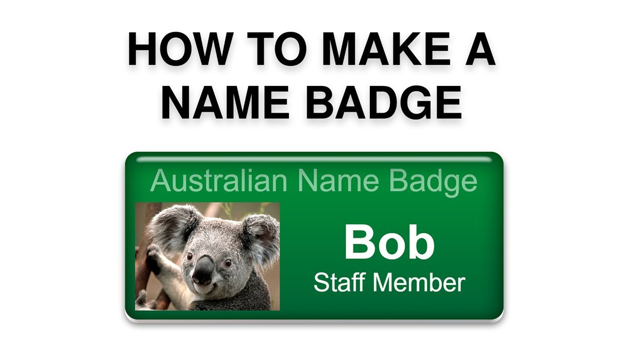 How To Make A Name Badge YouTube How To Make A Name Badge YouTube