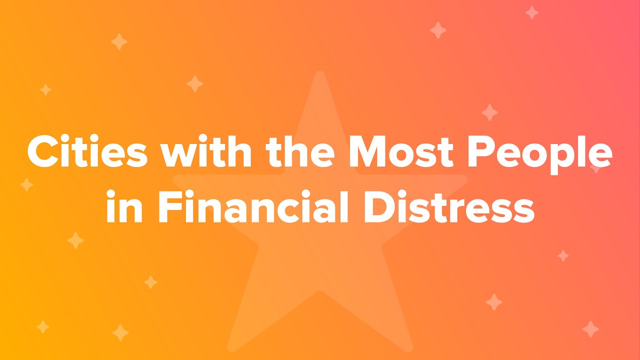 Cities with the Most People in Financial Distress - YouTube