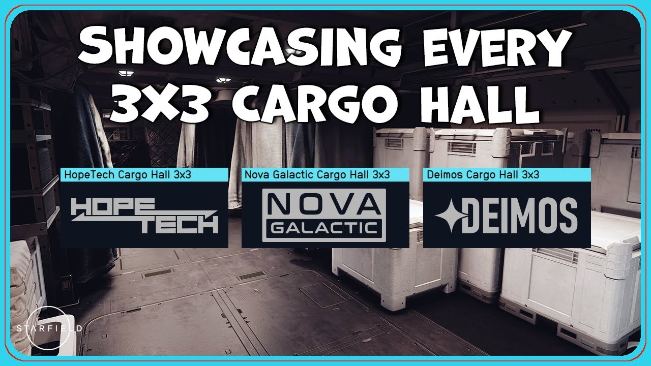 Interior Tours of Every 3x3 Cargo hall Hab in Starfield - YouTube