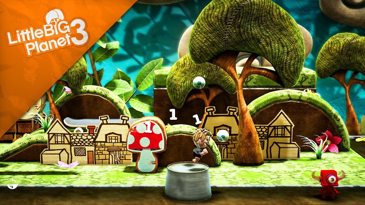 LittleBigPlanet 3 - Sackboy's Knitted World: 1-1 Trip Down Memory Train ...