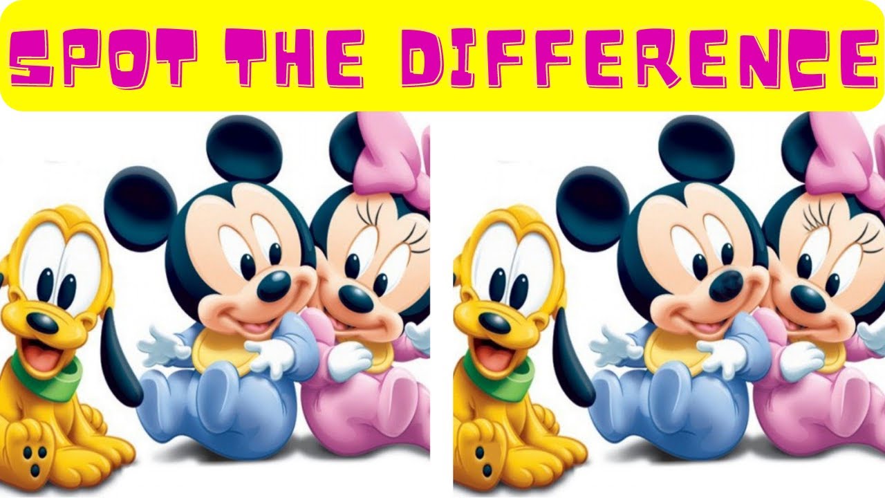 Mickey Mouse - Spot the Difference Toons - YouTube