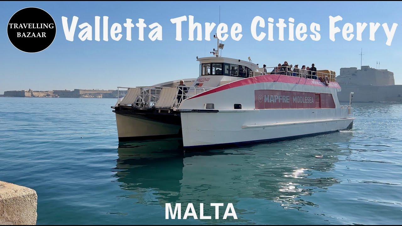 🌎 Valletta to Three Cities Ferry Ride | Malta - YouTube