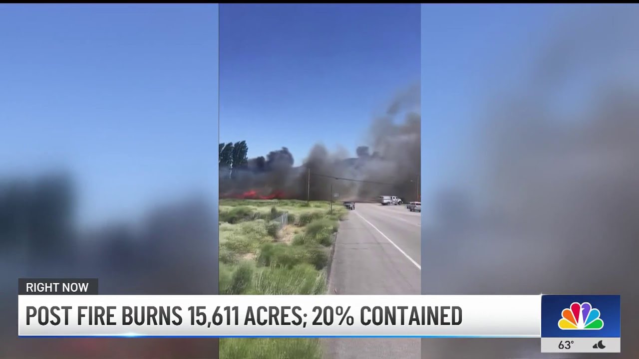 Post Fire burns 15,611 acres, 20% contained - YouTube
