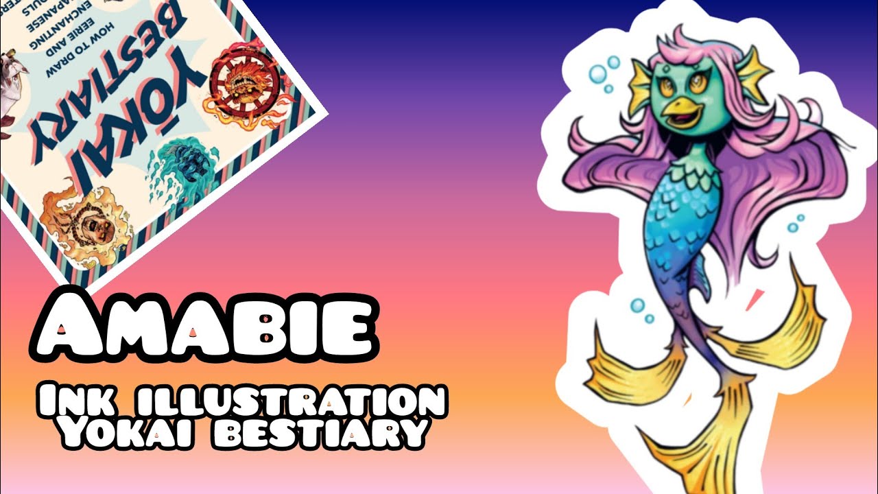 Amabie (あまびえ) – The Prophetic Yōkai! 🧜‍♀️ from yokai bestiary book by ...