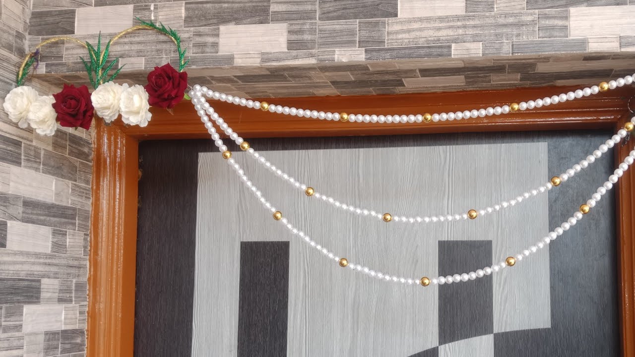 How to Make Stylish Bandarwal Door Hanging - YouTube