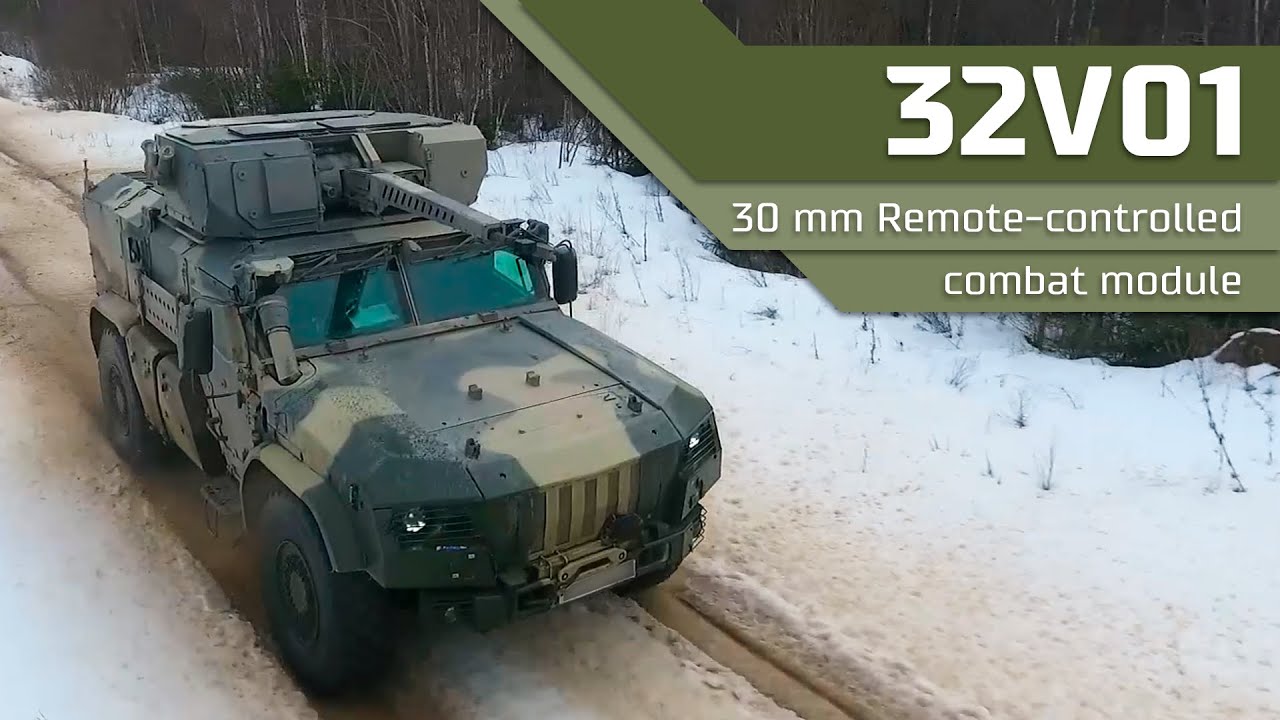 32V01 30 mm Remote-controlled combat module - YouTube