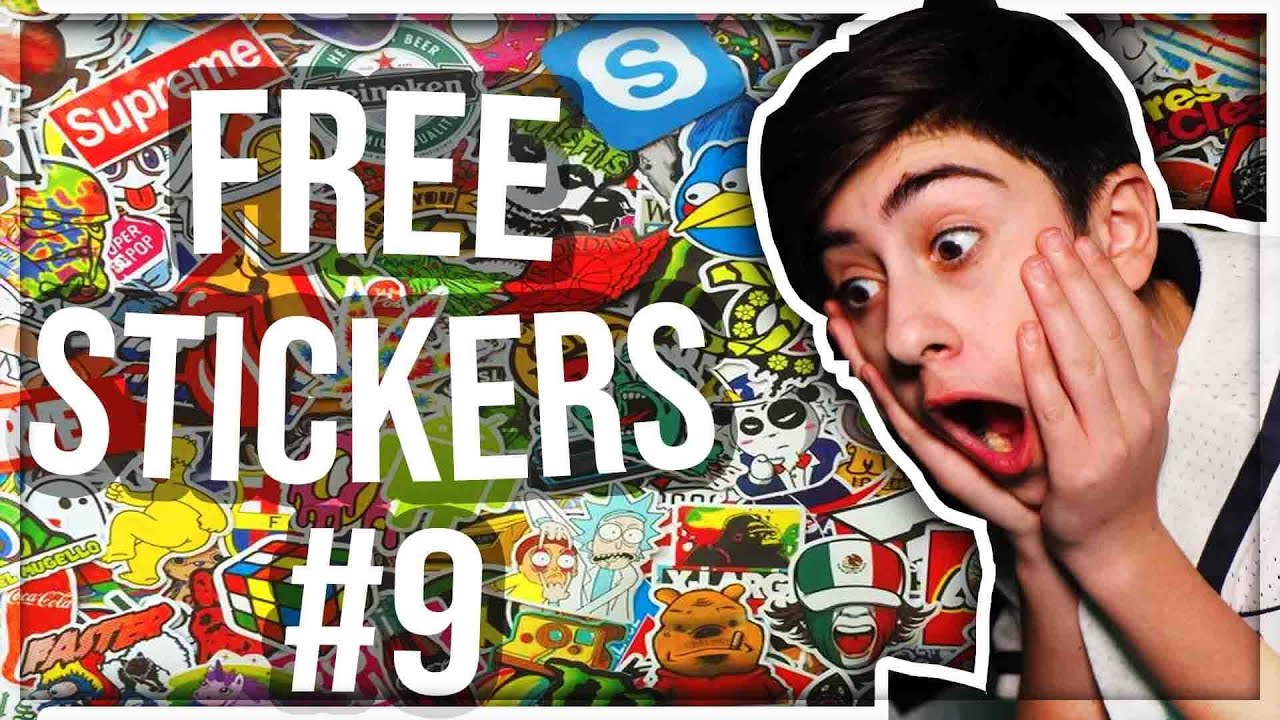 UNBOXING FREE STICKERS #9 w/ Links | Zane Burko - YouTube