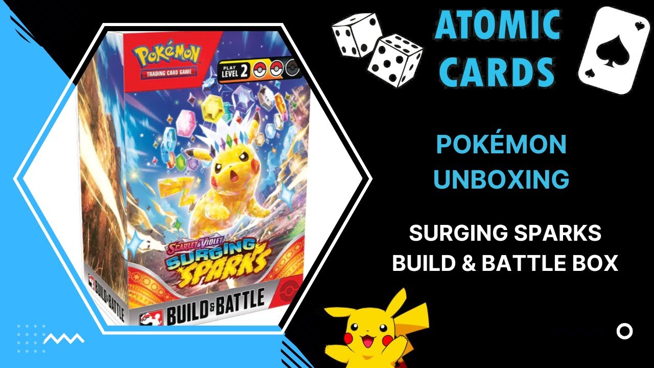 Pokémon Unboxing - Surging Sparks Build and Battle Box - YouTube