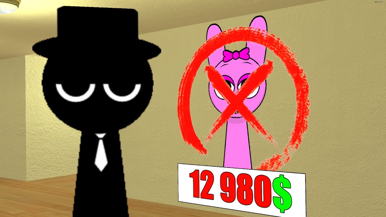 Sprunki Black wants me to kill Sprunki Pinki for Money! - YouTube