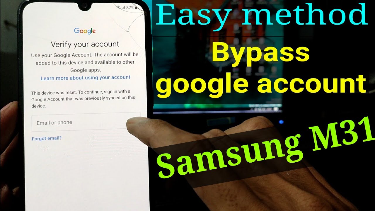 FRP Bypass Samsung M31 - YouTube