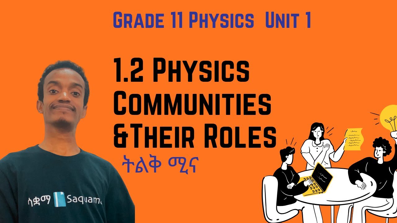 Grade 11 Physics Unit 1:Physics and Society,1. 2 Physics Communities ...
