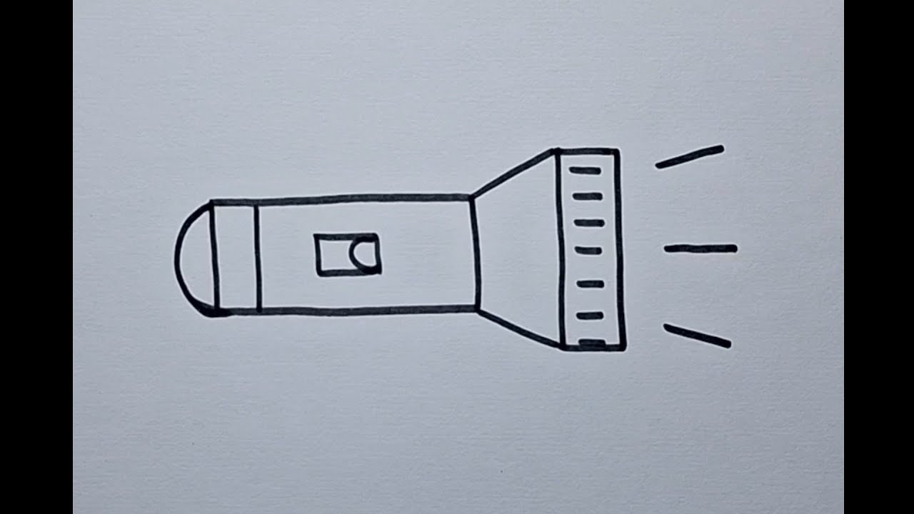 Torch drawing, easy and slow drawing, plastic crayon colours - YouTube