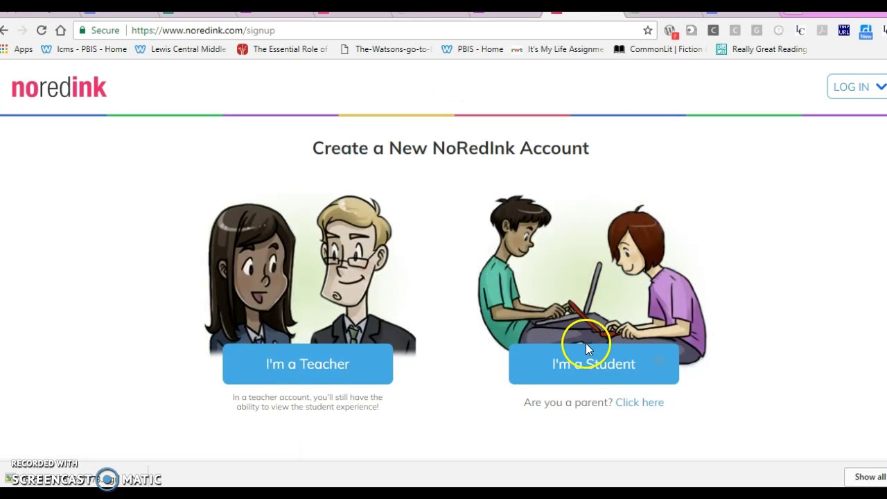 Vocab.com/NoRedInk.com Sign Up - YouTube
