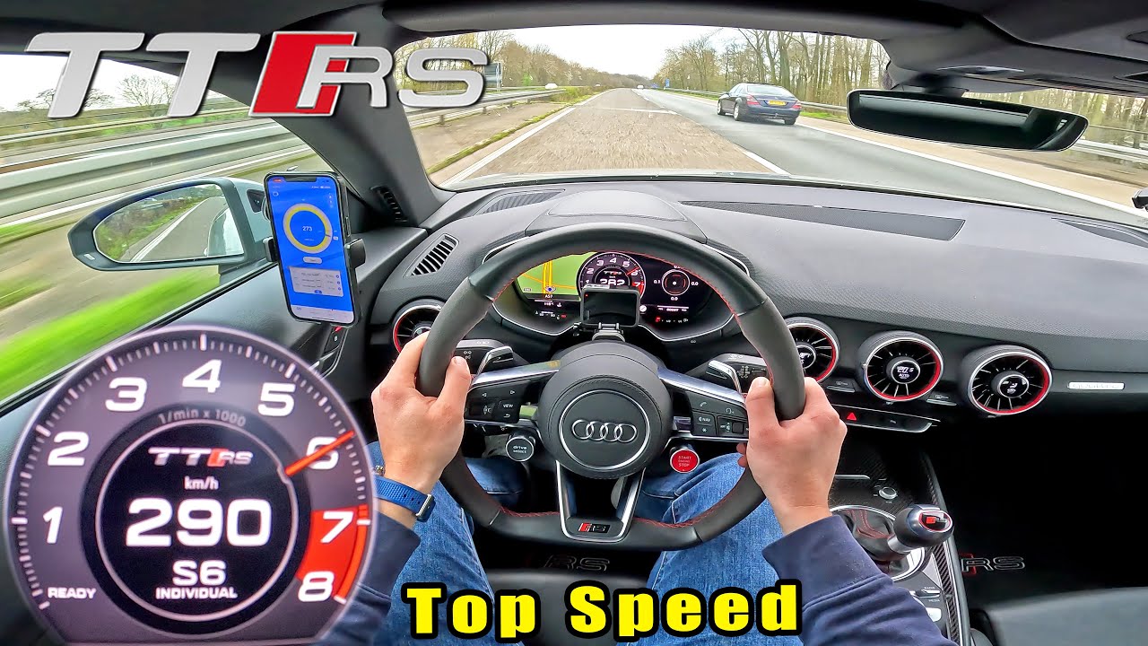 Audi TT RS ROADSTER | TOP SPEED on AUTOBAHN - YouTube