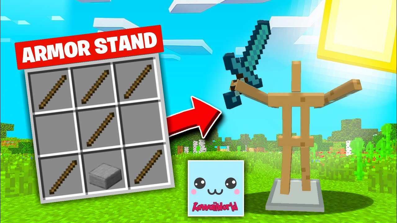 How to Make Armor Stand in Kawaii world 😱💯 - YouTube
