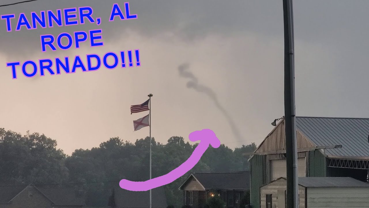 Tanner, AL Rope Tornado - May 20 2025 Near Huntsville - YouTube