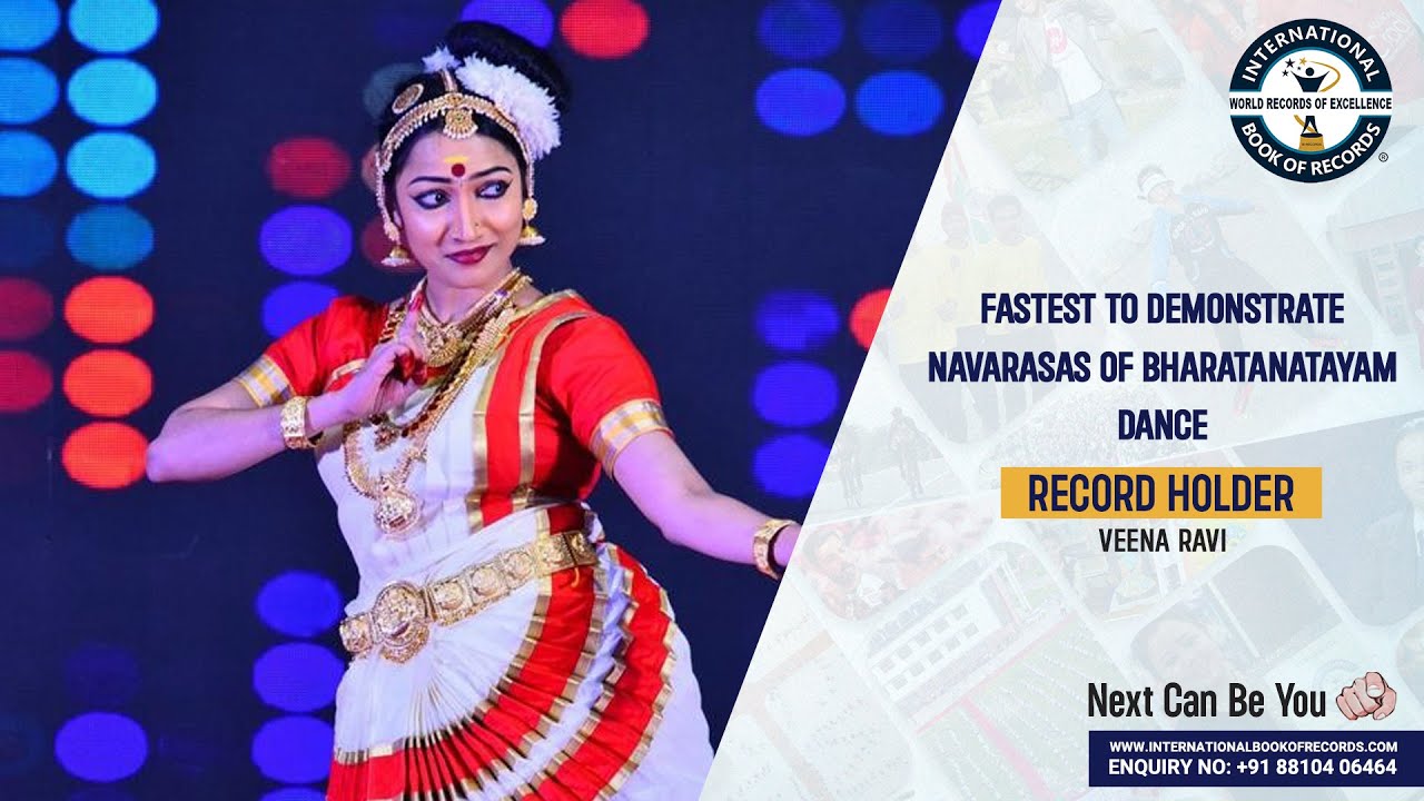 FASTEST TO DEMONSTRATE NAVARASAS OF BHARATANATAYAM DANCE - YouTube