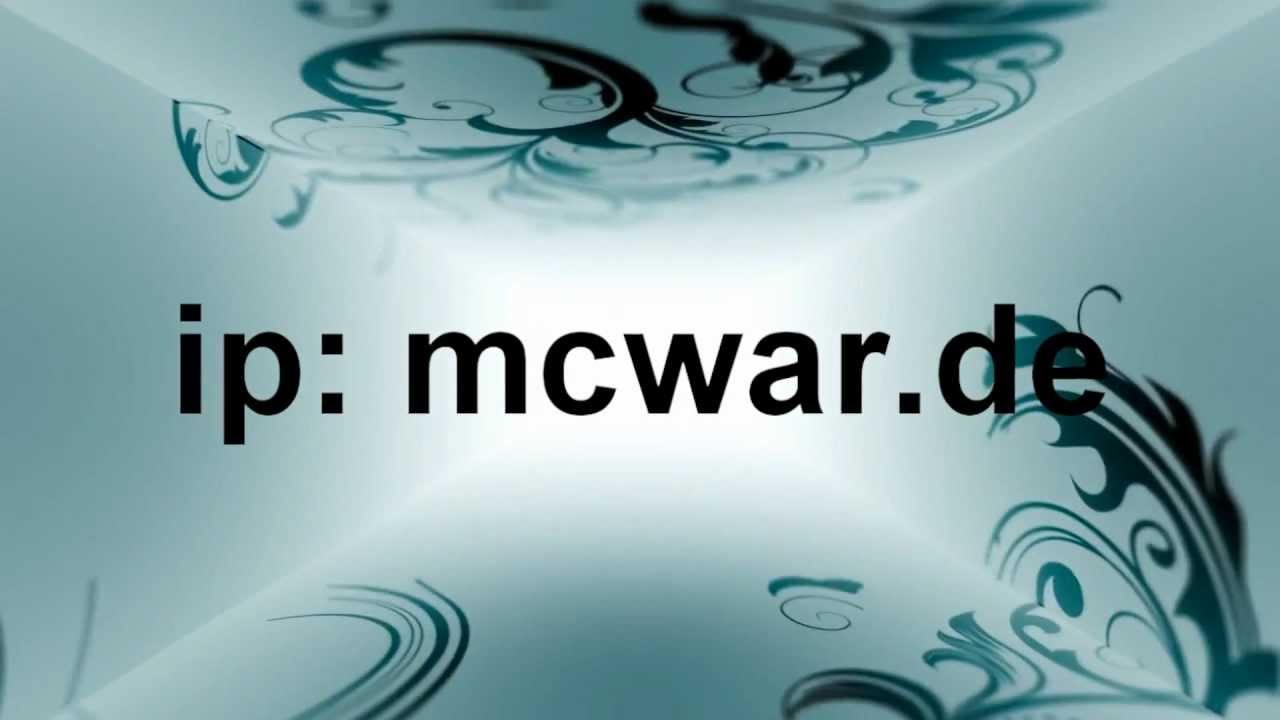 Minecraft 1.4.4 Server ip: mcwar.de / cod.mcwar.de - YouTube