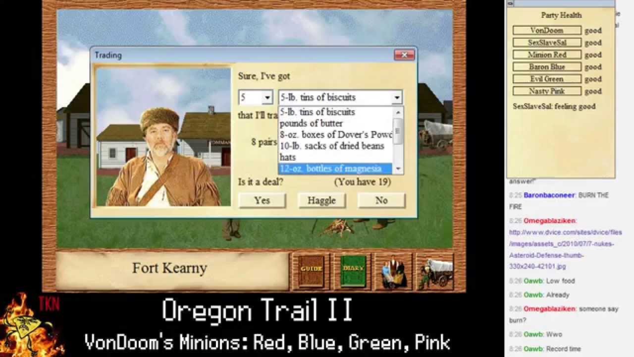 TheVonDoom Live: Oregon Trail II with Minions - Attempt 1 - YouTube